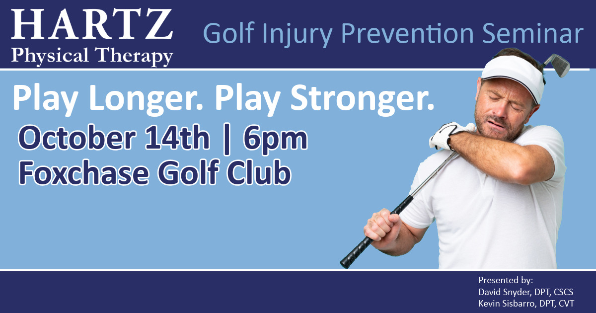 Golf Injury Prevention Seminar @ Foxchase Golf Club – HARTZ Physical Therapy